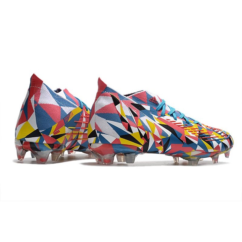 adidas Predator Edge.1 FG Geometric Blu Acceso Team Giallo Rosso Solare